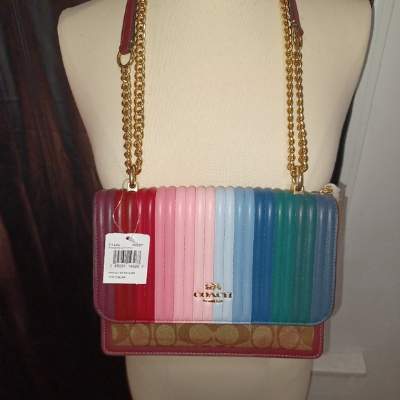 Coach | Bags | Coach Klare Quilt Multicolor Purse New | Poshmark